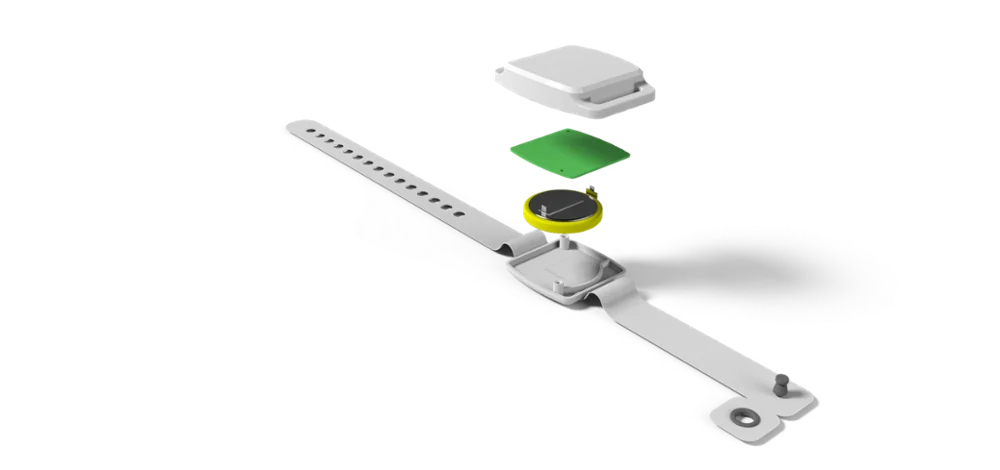 Vibrating Wristband Programmable Accelerometer Bluetooth Beacon For ...