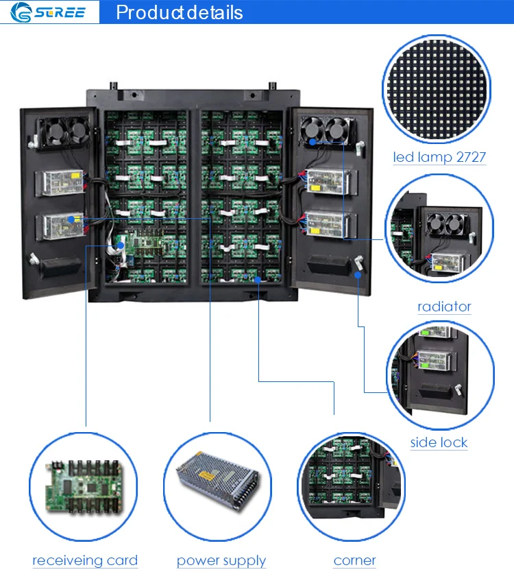 Outdoor P5 Full Color LED Display Module - 320x160mm