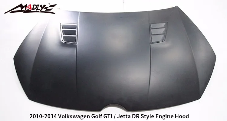 2010-2014 Volkswagen Golf GTI / Jetta Hood - DR Style Bonnet