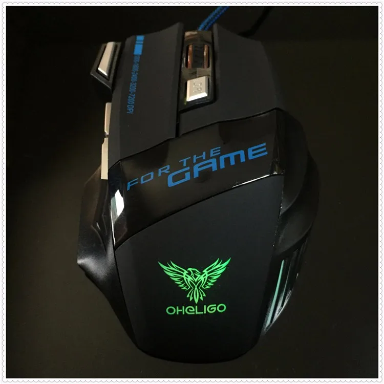 Dragon Blue Mouse Gaming Ringan,Mouse Gaming Pemberat 7d Led - Buy ...