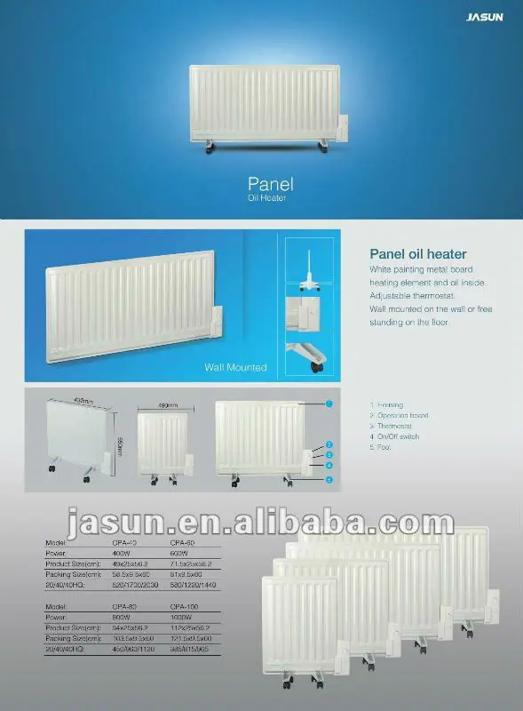 Wall Mounted Oil Filled Radiators - Efficient Heating