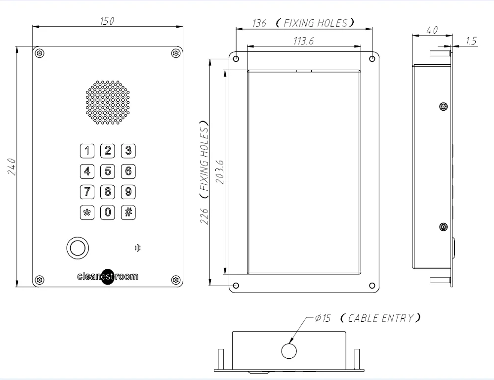 Analog Hands-Free Elevator Phones - Waterproof & Durable