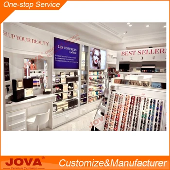 Luxury Cosmetics Shop Interior Design Make Up Racks Retail Cosmetics ...
