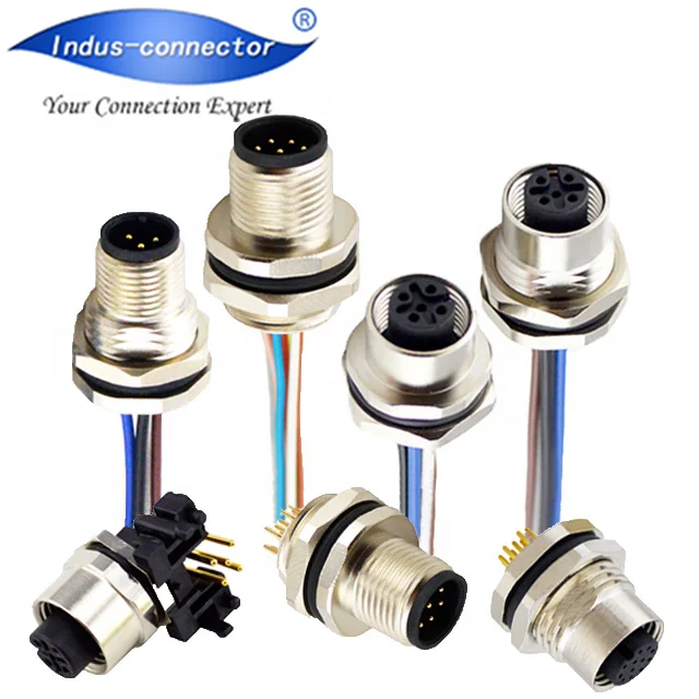 3pins 4pins 5pins 8pins 12pins 17pins Panel Mount Male Female ...