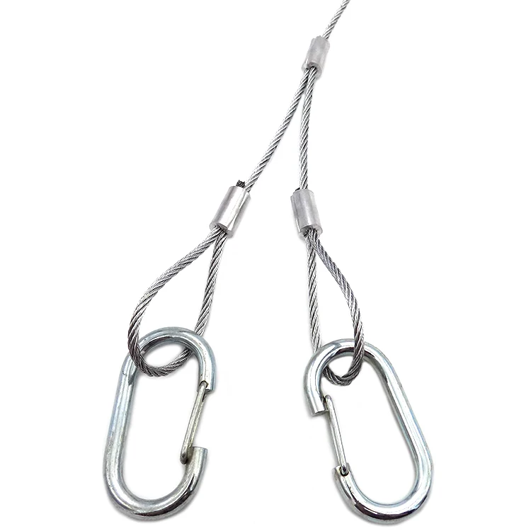 Y Fit 1.5mm Stainless Steel Hanging Suspended Cable Kit With Carabiner ...