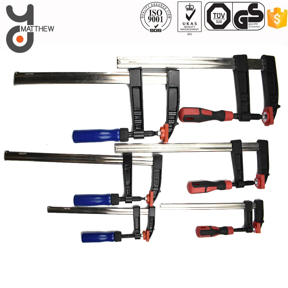 Din5117 Multi Size Woodworking F Clamp With Plastic Handle - Buy ...