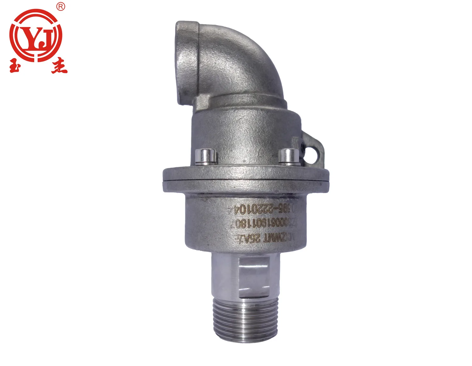 Single Flow Stainless Steel 90 Degree Swivel Joint for Water