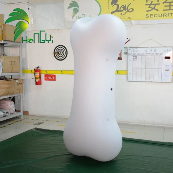 2mh PVC White Inflatable Dog Bone Shape Balloon for Advertising