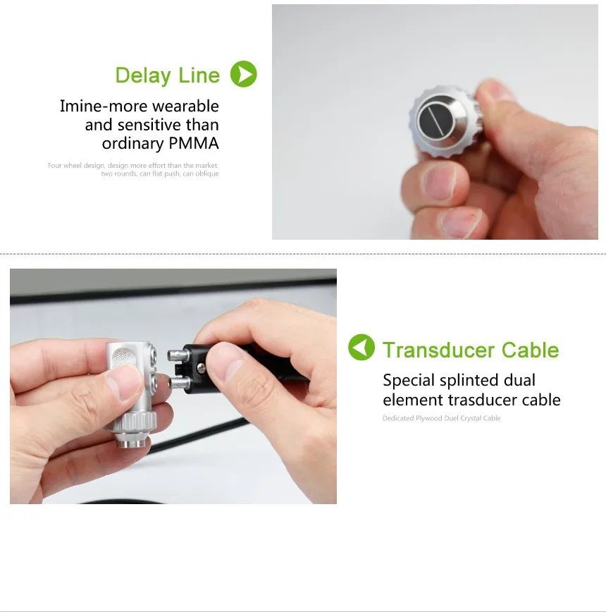 Ultrasound Linear Probe 5mhz Dual Straight Beam Probe TC510