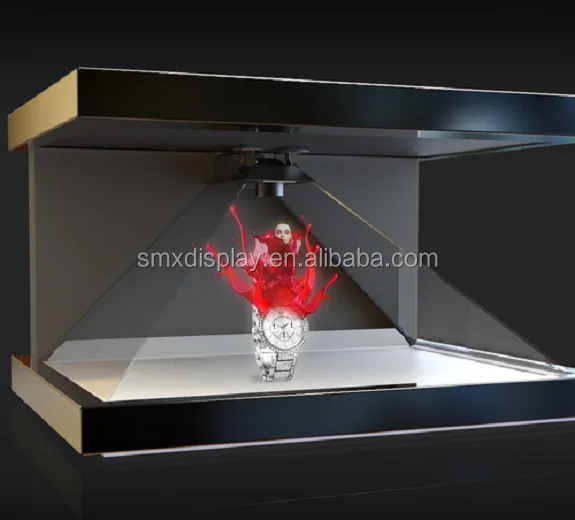 Hologram Glass Cube - 270° 22inch Holographic Showcase