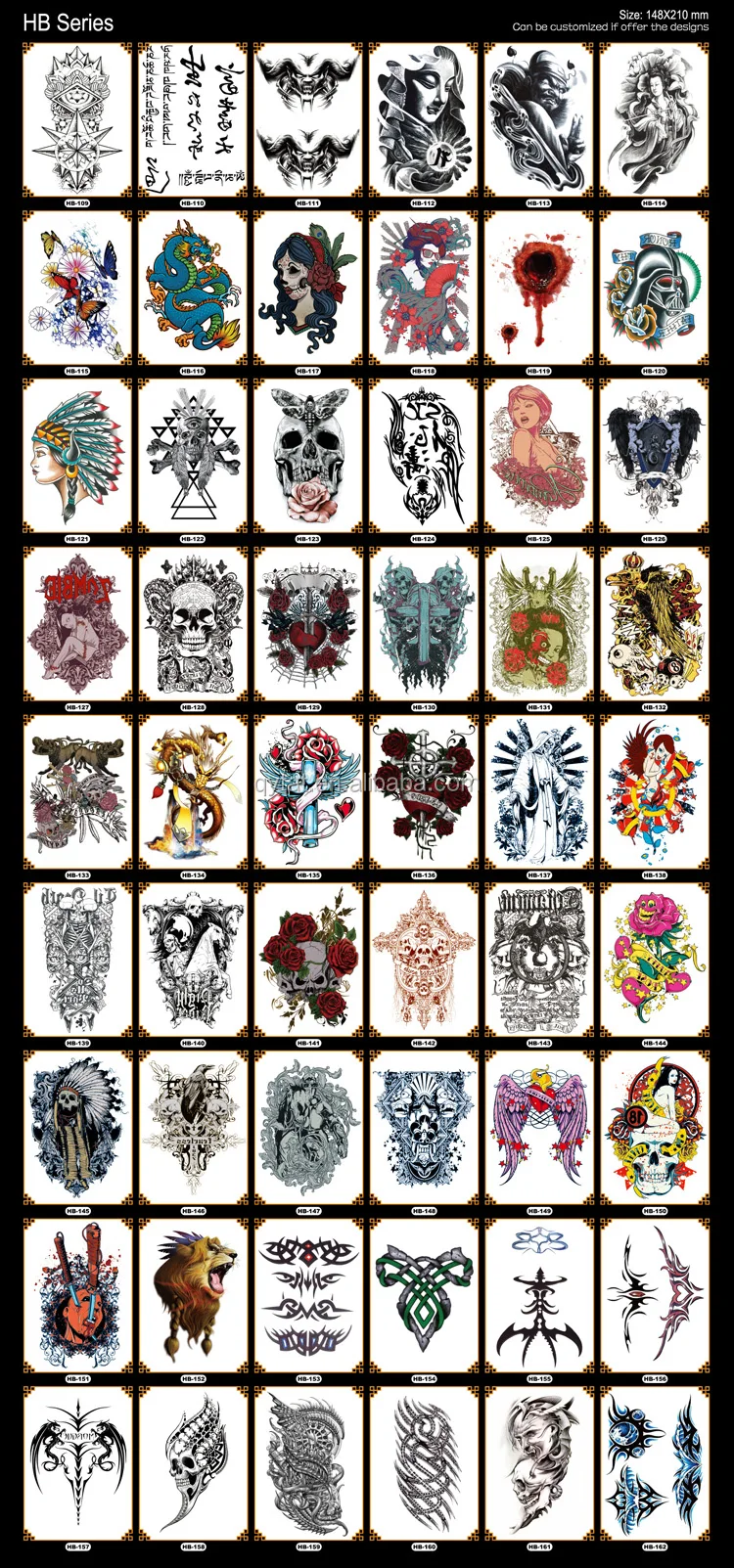 Customized Size & Design Disposable Water Based Temporary Stickers Neck ...