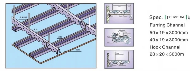 Carrying Channel Furring Channel For Philippines - Buy Metal Furring ...