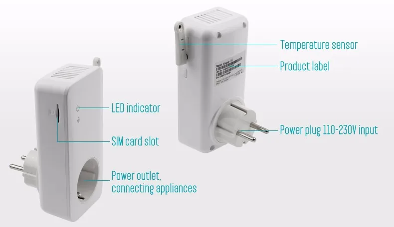 TUTA S30 gsm steckdose hersteller neue design GSM schalter SMS netzschalter unterstützung ...