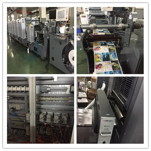 Intermittent Label Offset Printing Machine Zx-320 Dry Curved Offset ...