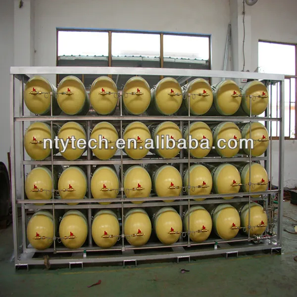 Stationary CNG Gas Cylinder Storage Cascade with Type-II Cylinder for ...