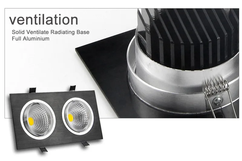 Energy Saving Double Head Led Cob Downlight 14w 18w 24w 30w Led ...