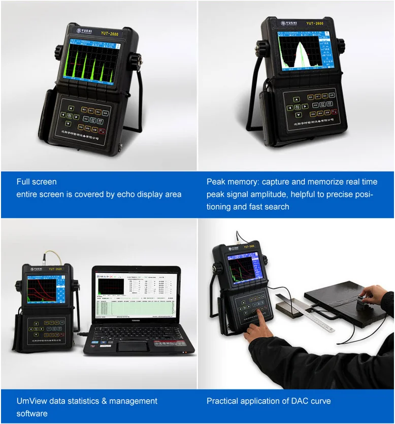 Digital Portable Metal Ultrasonic Flaw Detector For Ndt Crack Detection ...