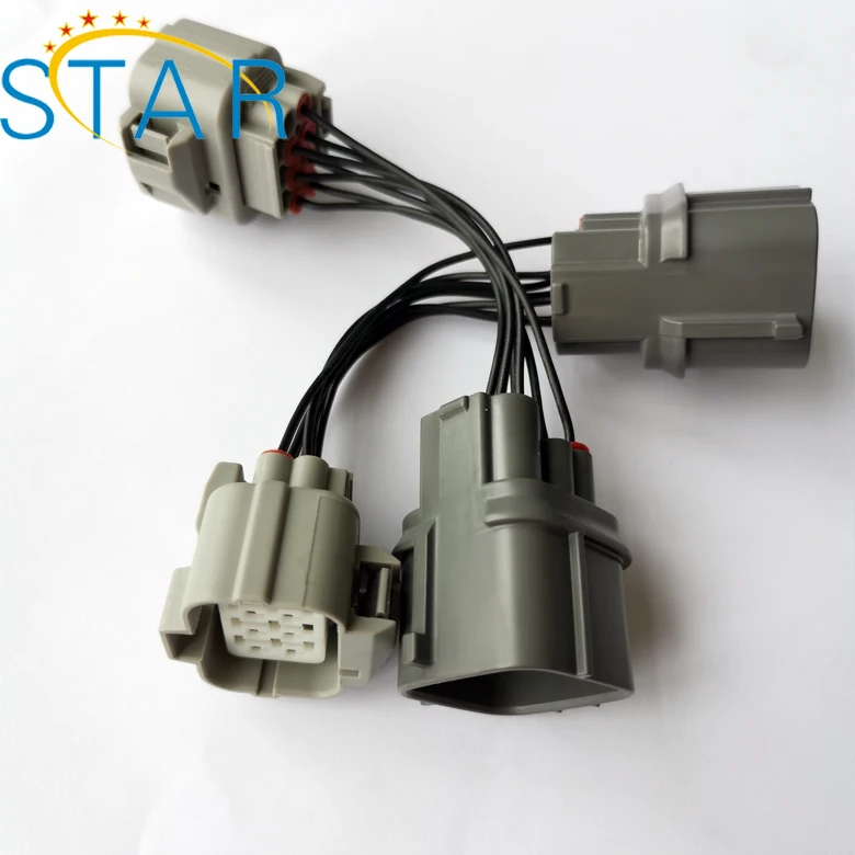 Auto 8 Pin Wire Harness - Waterproof Male to Female Car Wiring