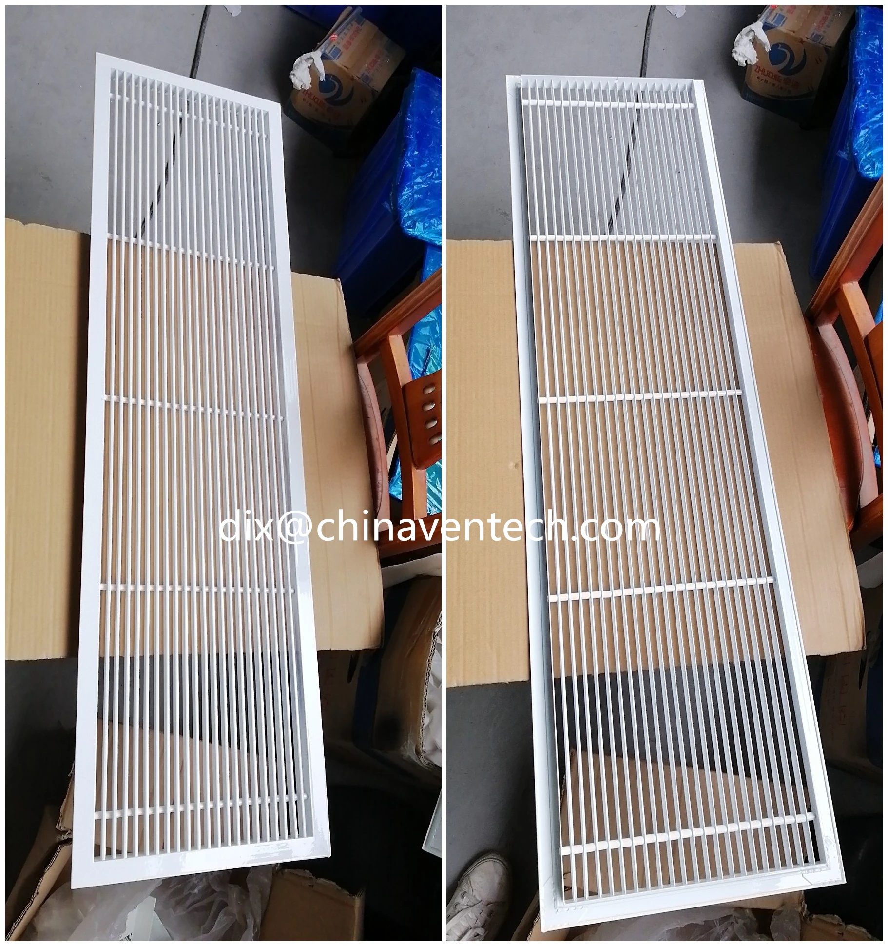 Hvac Air Conditioner Equipement Linear Vane Diffuser Aluminum Linear ...