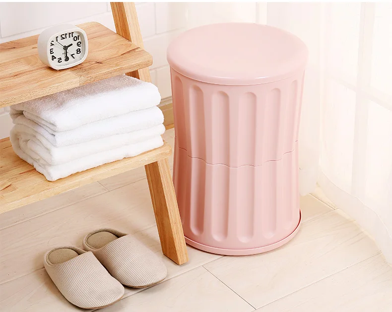 Separable Storage Plastic Small Seat,Round Plastic Storage Stool - Buy ...