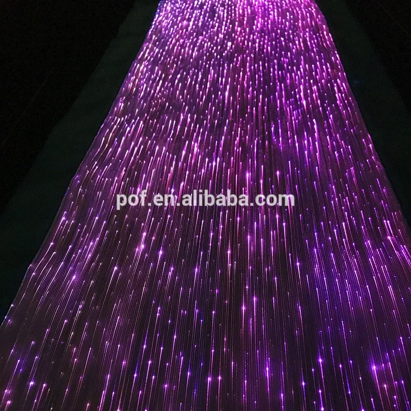2019 Light Up Fiber Optic Fabric Textile For Wedding Dress,Jacket ...
