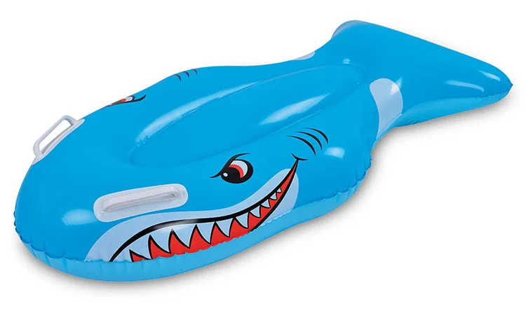Heavy Duty Vinyl Inflatable Shark Kickboard Pool Float - Durable Sea ...