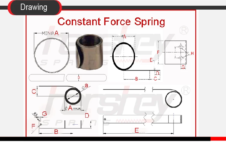 Spring Steel Flat Strip Springs For Measuring Tape - Buy Spring Steel ...