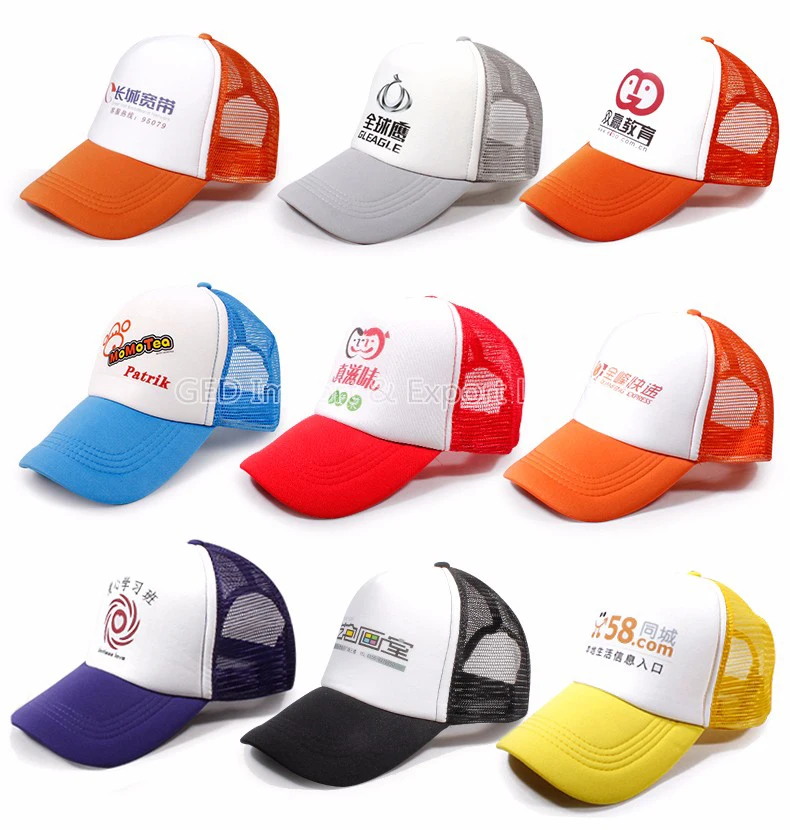 Sublimation Trucker Cap Sublimation Printed Hat And Cap Polyester Mesh ...