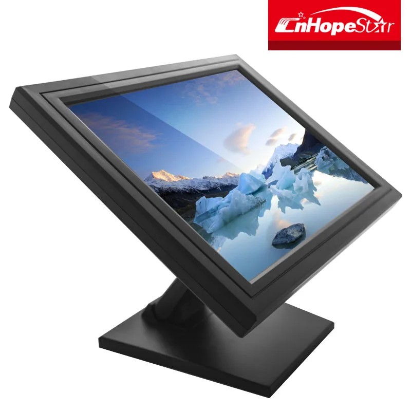 Fim restaurante POS monitor de tela sensível ao toque de 15 polegada ...