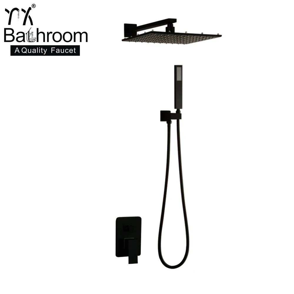 Luxury Led Dual Function Wall Mounted Rainfall Shower Set Bathroom ...