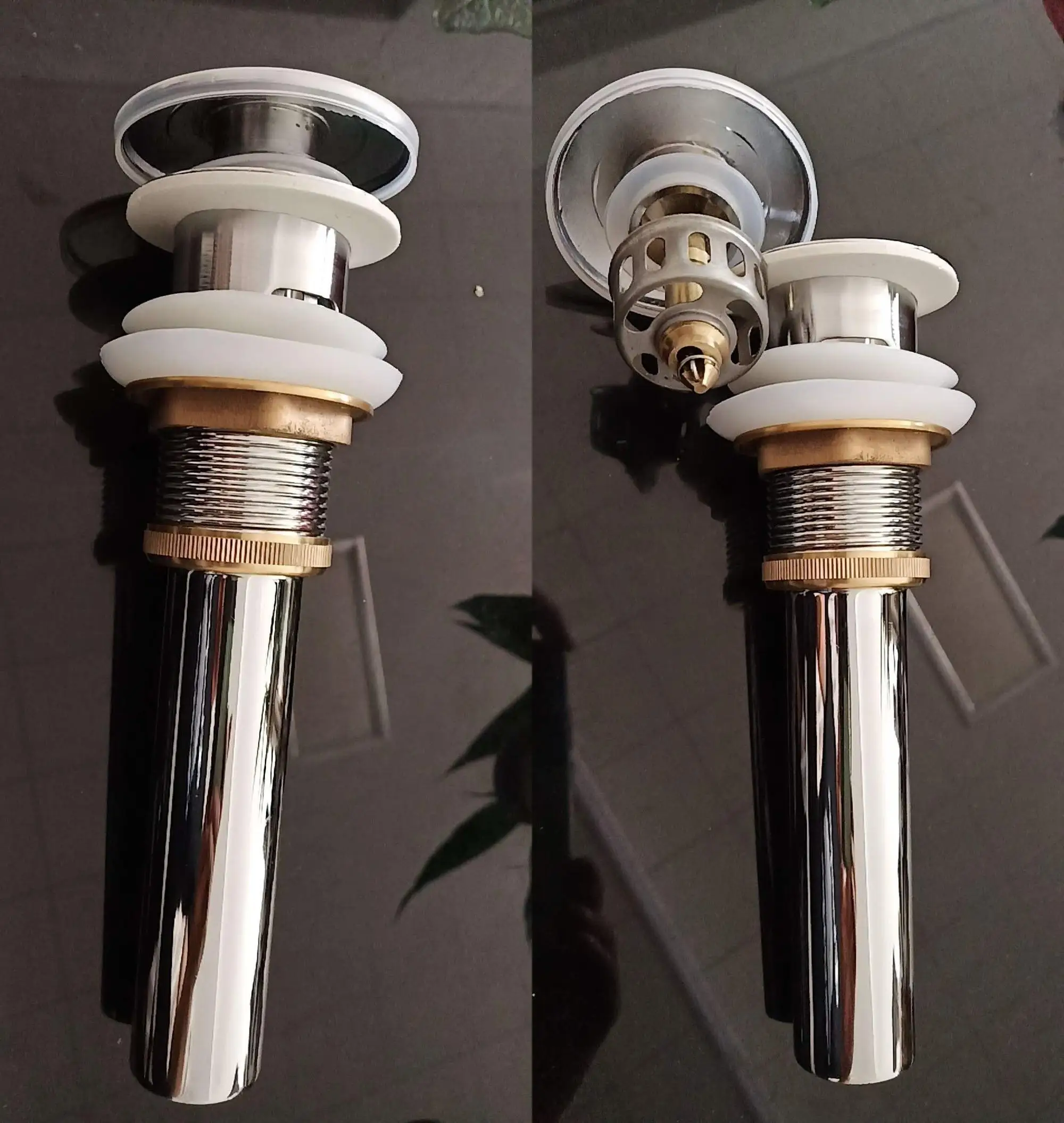 Bathroom Push down Pop up Waste Sink Basin Drain by Hongdec