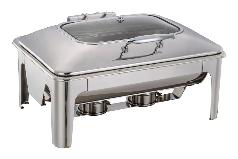 Catering Equipment Luxury Chafing Dish With Hydraulic Hinge - Buy ...