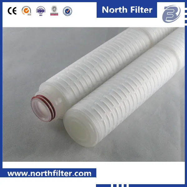 Hydrophobic PTFE Pleated 0.02 Micron Cartridge Filter