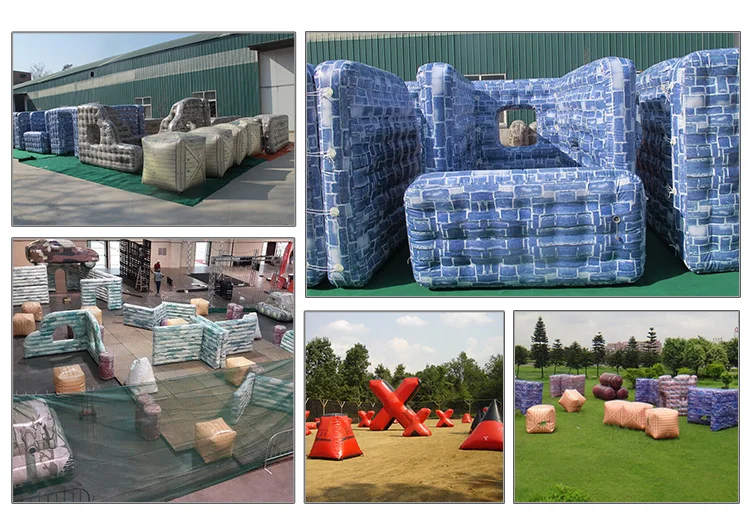 Uga Pvc Inflatable Wall Lasertag Speedball Paintball Bunkers Obstacle ...