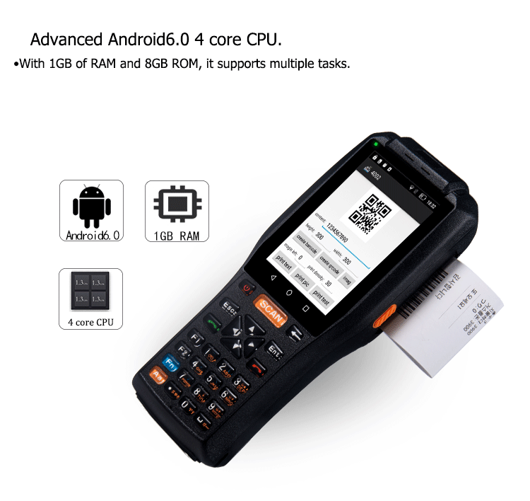 Explosion-proof Rugged Handheld Terminal with Barcode Scanner