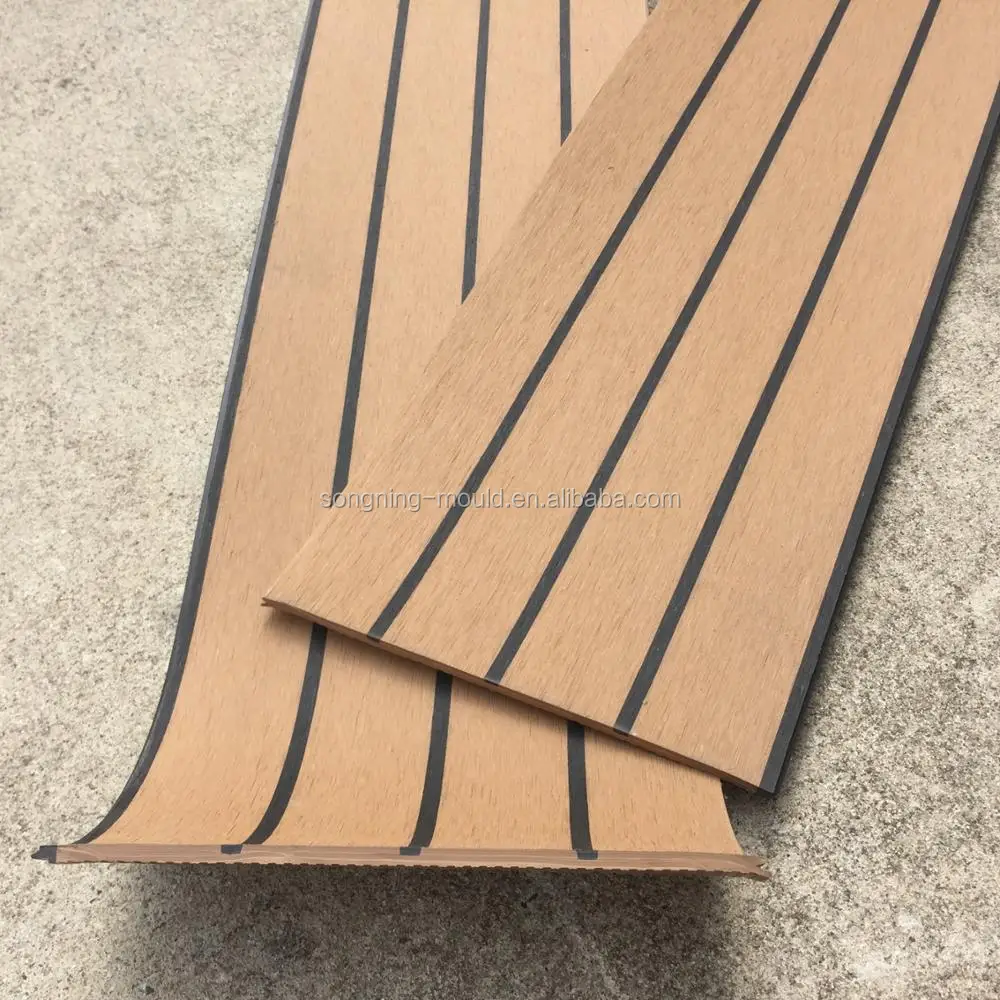 Rutsch Festes Pvc-bootsdeck/boots Boden Aus Synthetischem Teakholz ...
