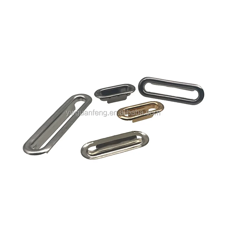 Guanfeng Big Sizes Choice Metal Long Eyelet Shoes Caps Rectangle Oval ...