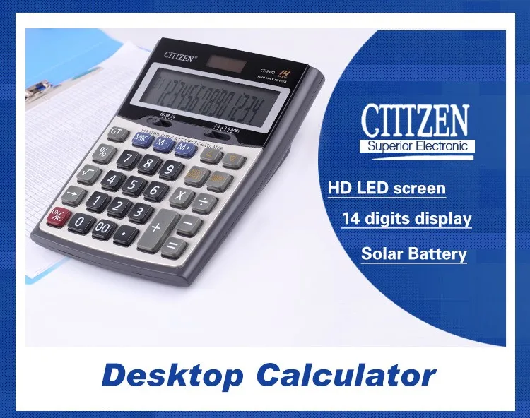 Gtttzen Promotional 14 Digit Desk Calculator Ct-9442 - Buy Promotional ...