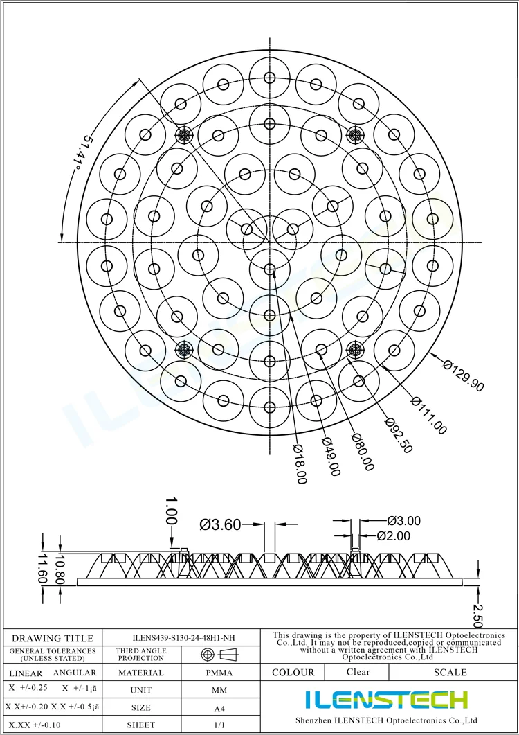Led Spot Light Lens Array 24 Degree Tir Focusing Led Lens Reflector ...