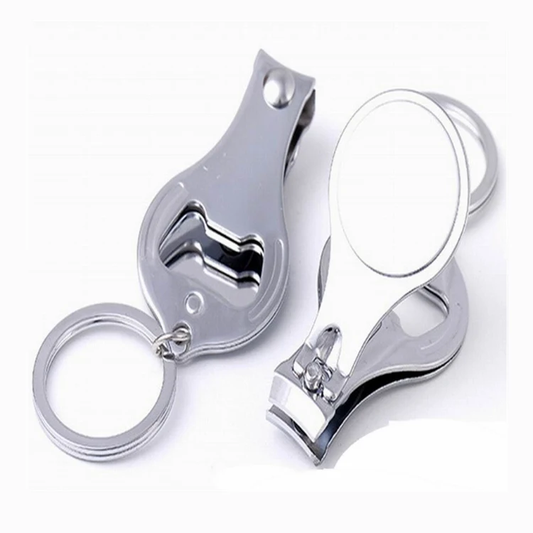 Souvenir Round Nail Clipper With Bottle Opener Keyring - Buy Round Nail ...