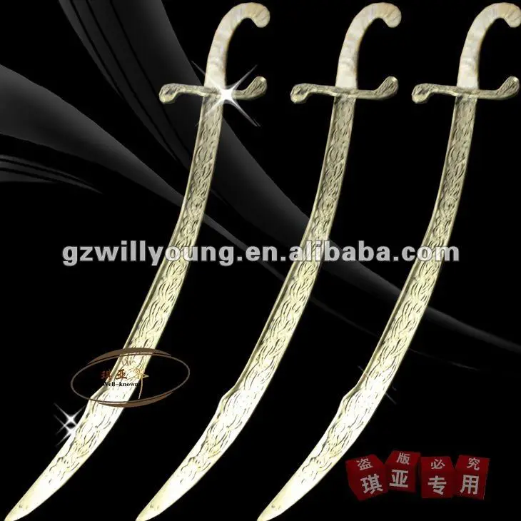 Newest Gold Belly Dance Sword for Performance - Handmade Dance Props on ...