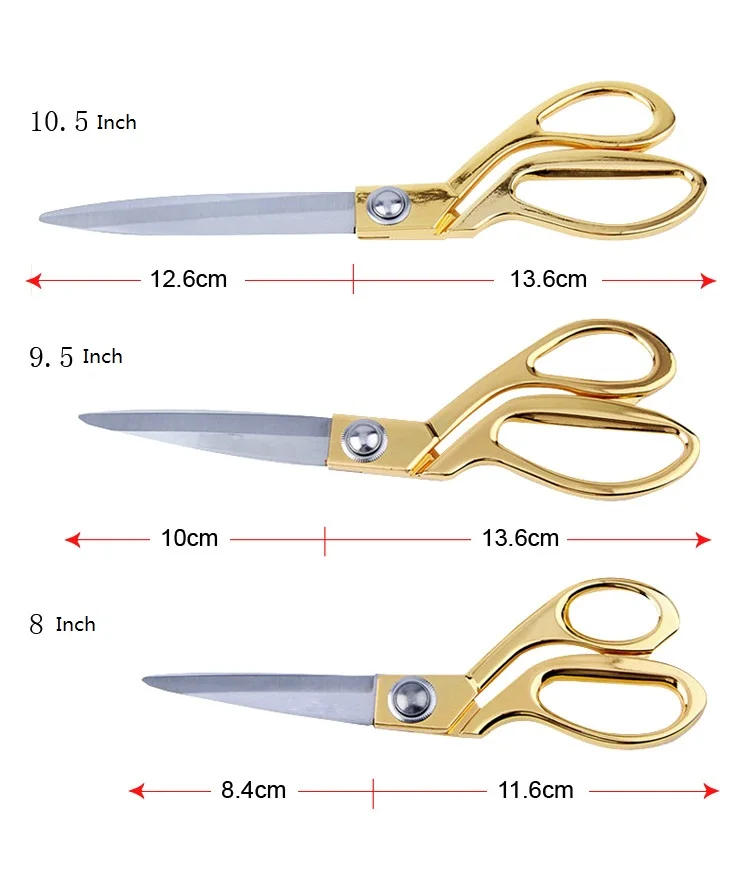 8.5'' Rose Gold Desk Office Scissors - Professional Sewing Tools