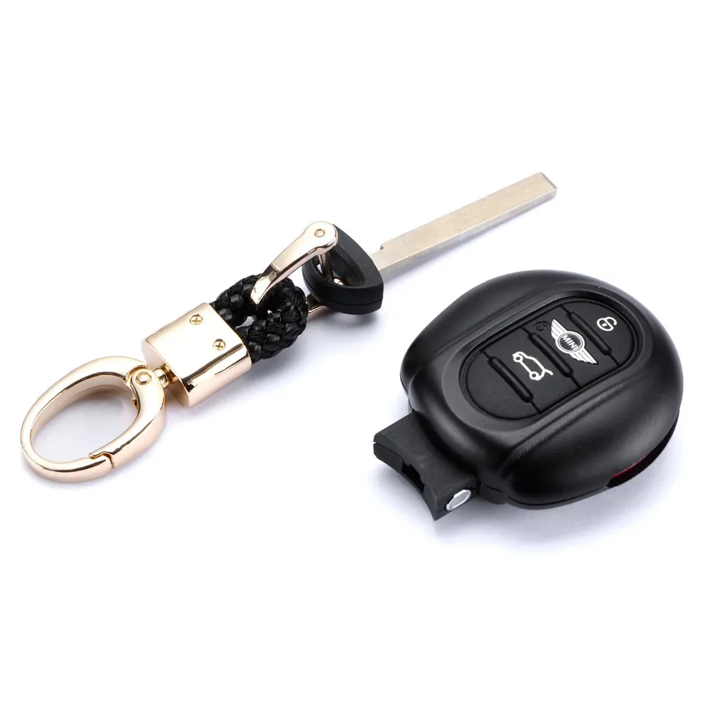 Silver Grey Keychain Metal Alloy Remote for Mini Cooper