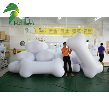 2mh Pvc White Inflatable Dog Bone Shape Balloon For Advertising - Buy ...