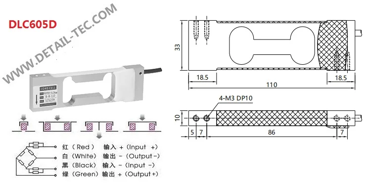 Single Point Load Cells 300g 600g 1kg 1.5kg 3kg Force Sensors from a ...