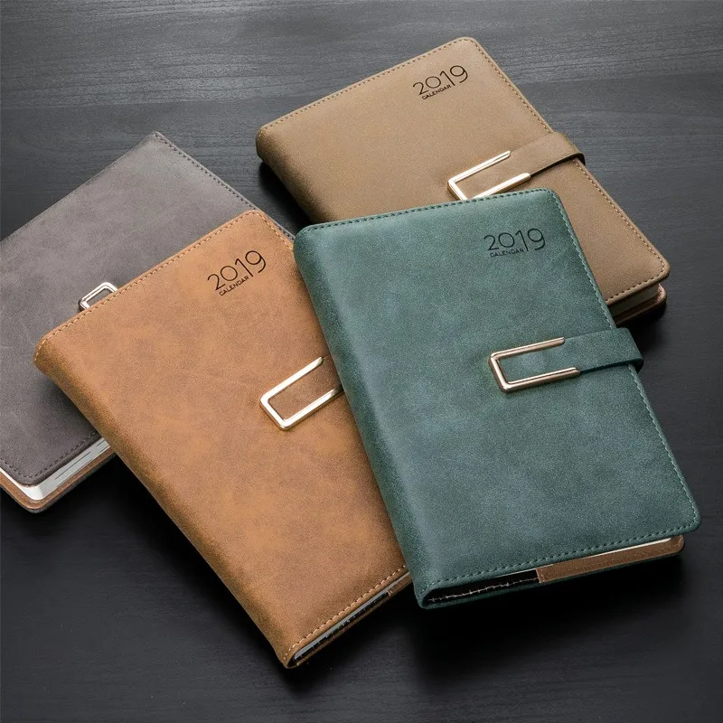 Custom Soft Cover Pu Leather Agenda Diary 2018 2019 Ring Binder Loose ...