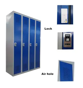 Steel Lockable 4 Door Fingerprint Staff Lockers For Sale - Buy Staff ...