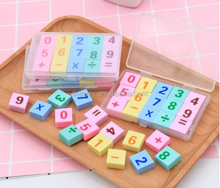 Cute Eraser Set - Letters and Numbers Promotional Erasers