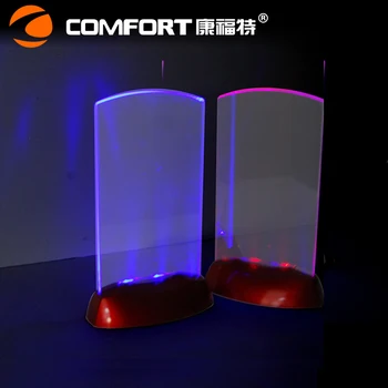 Acrylic Flashing Led Light Table Menu Restaurant Display Holder Stand ...
