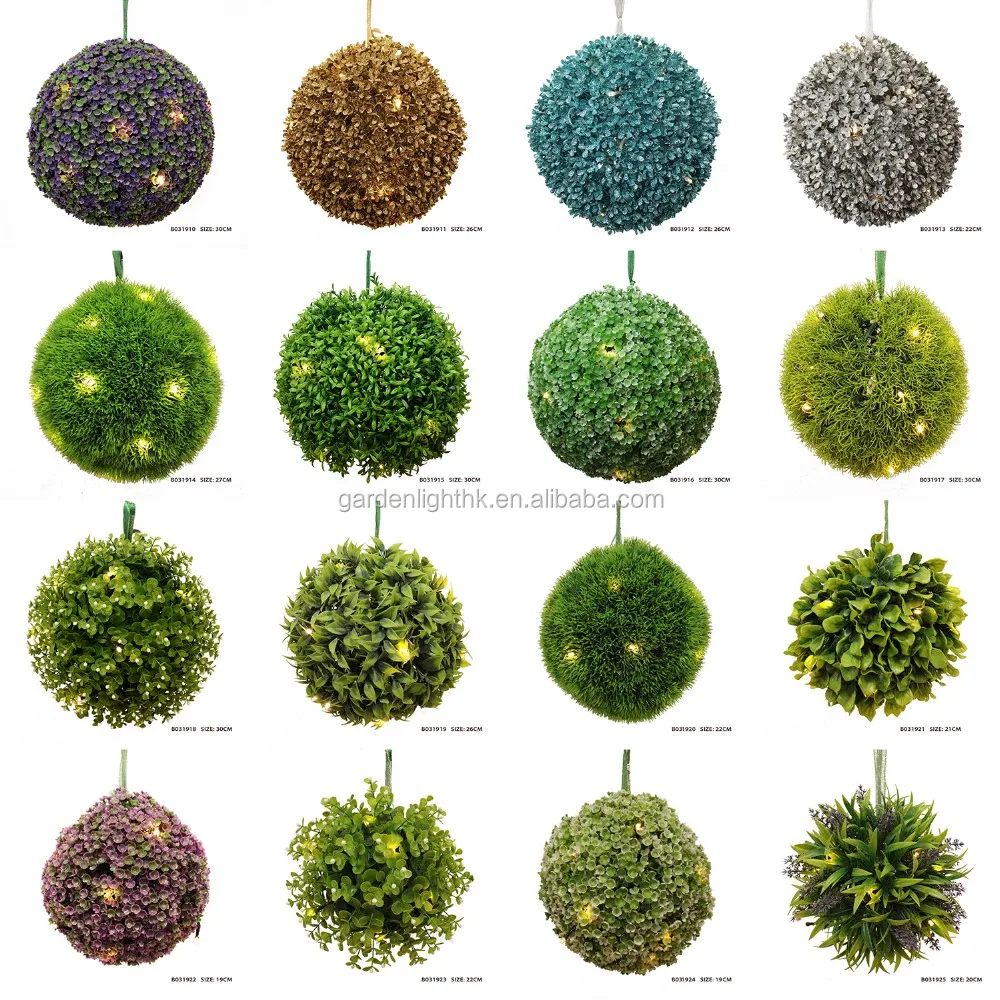 Manufacturer Supply Artificial Grass Ball,Pre Lit Grass Ball,Spring ...